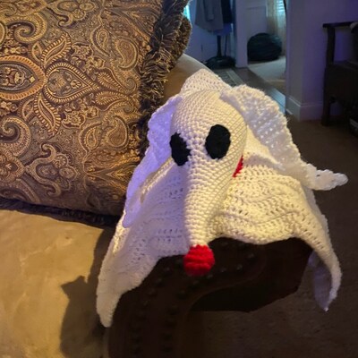 Crochet PATTERN Zero the Ghost Dog Blanket Inspired by the Movie ...