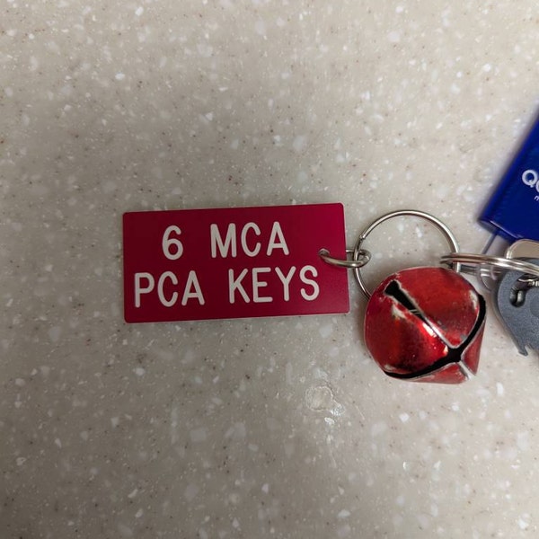 Personalized College University Keychain Tags - Machine Engraved ...