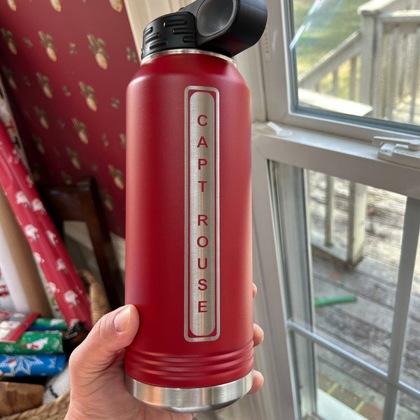Personalized Fire Extinguisher Water Bottle, Custom Engraved ...