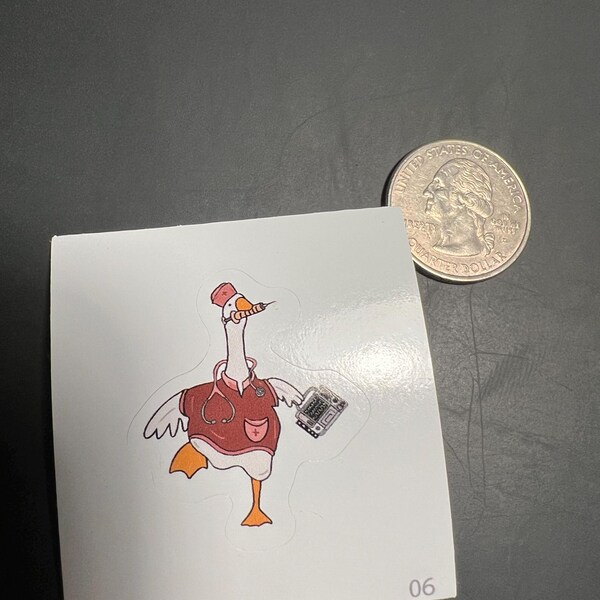 Funny Firefighter Goose Sticker | Certified Hose Dragger Decal ...