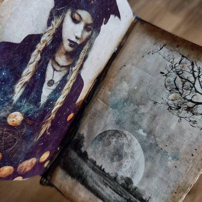 Cosmic Witch Junk Journal Kit, Witch Ephemera, Grimoire Printable Pages ...