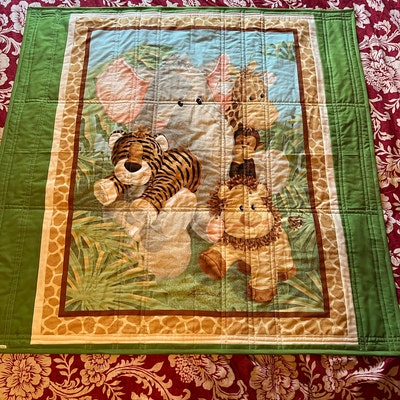 35 Digital Fabric Panel David Textiles Wild Wings Bear - Etsy