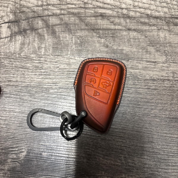 2024 2023 Chevrolet Silverado Colorado Key Fob Cover, Leather Key Case ...