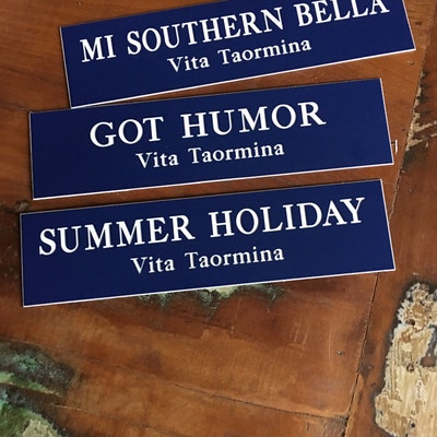 Name Plate, 2 X 10, 20 Color Combinations, Office/door Sign - Etsy