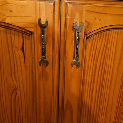 Set of 8 Fire Hydrant Knobs Red Cast Iron Hydrant Fireman Drawer Pull ...