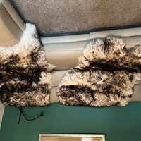 GIANT SHEEPSKIN Triple XXL Mouflon Throw Genuine Leather Sheep Skin 64 ...