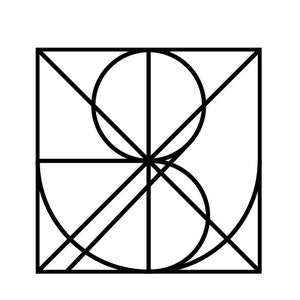 Square Name Logo Design. Personalised Minimalistic Tattoo Idea ...