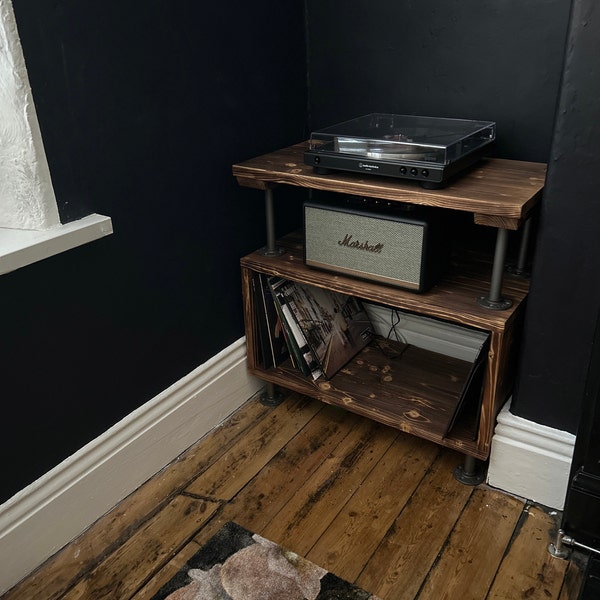 Hi-fi and Vinyl Storage Unit - Etsy UK