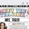 Rainbow Bright Meet the Teacher, Meet the Teacher Template, Meet the ...