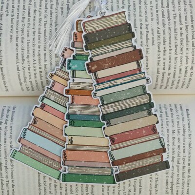 Bookmark Book Tracker, Book Stack, Double Sided, 30 Books to Fill All ...