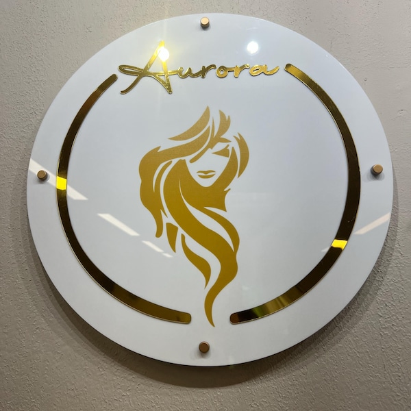 Rectangular 3D Business Logo Sign | Custom 3D Acrylic Business Sign ...