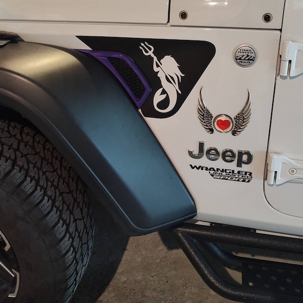 Set of JAGUAR Side Car Vinyl Decal Sticker, Set PANTHER Fender Top Side Trunk Car Decal, Jaguar ...