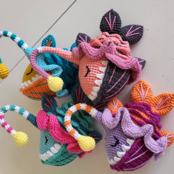 Crochet Pattern Sunny the Anglerfish | Amigurumi Crochet | PDF Pattern ...