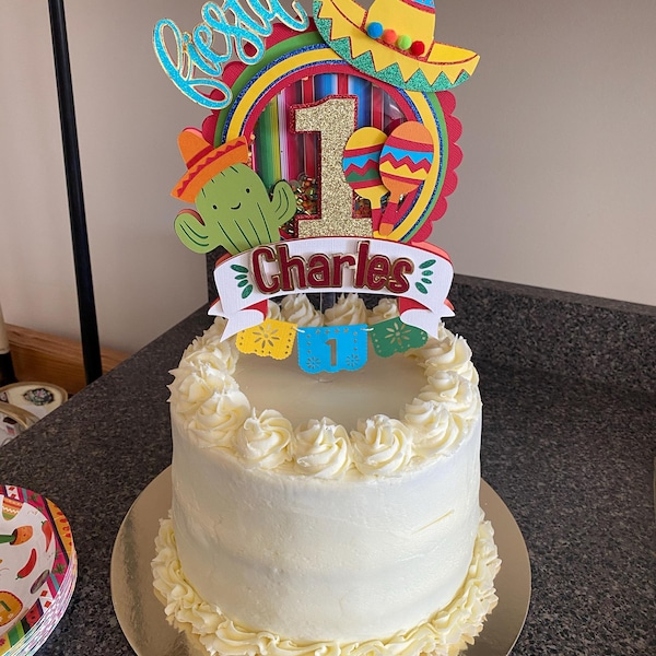 Fiesta Cake Topper, Im One Lets Fiesta Decor, Fiesta Party, Coco Cake ...