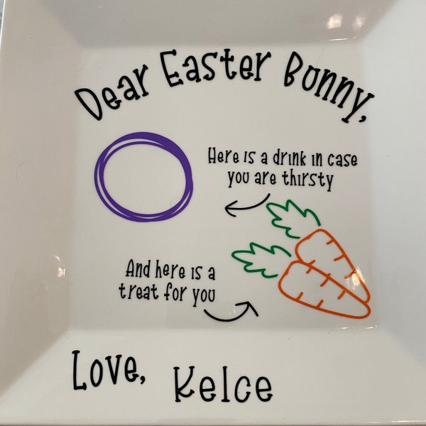 Personalized Easter Plate | 10" Easter Plate | Customized Plate for ...