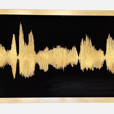 8th Anniversary Gift Bronze Anniversary Gift Song Sound Wave Wedding ...