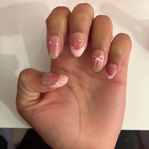 Custom Design No.84 Press on Nails | Ins Nails | Pretty Nails | Premium ...