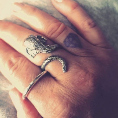 Chimpanzee Ring 925 Sterling Silver Chimp Monkey - Etsy
