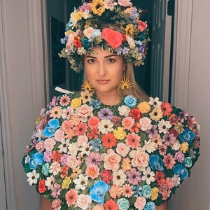 Midsommar May Queen Crown, Flower Crown With Arch, Giant Flower Crown ...