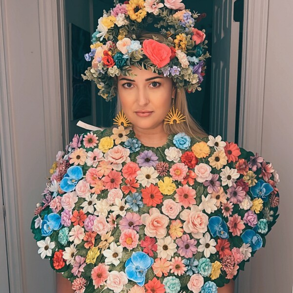 Midsommar May Queen Crown, Flower Crown With Arch, Giant Flower Crown ...