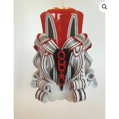 Ohio State Inspired Decorative Candle 5 Inch - Etsy