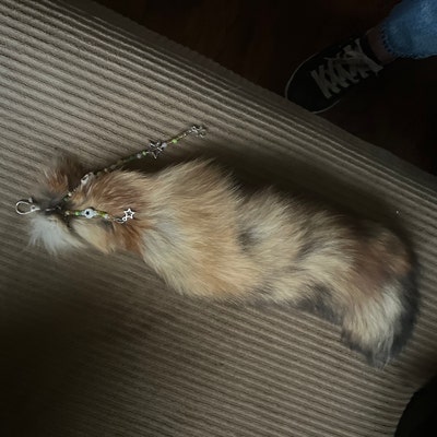 Custom Beaded Tail Keychain for Therians, Furries, Cosplay, Alternative ...