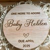 Birth Announcement Sign for Hospital, Wooden Baby Announcement Sign ...