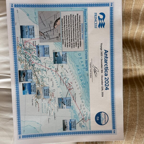 Princess World Cruise 2025 MAP MAGNET (revised) - Custom Made - Etsy UK