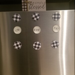 Strong Glass Magnets, Inspirational Magnets, Simple Word Quote Fridge ...