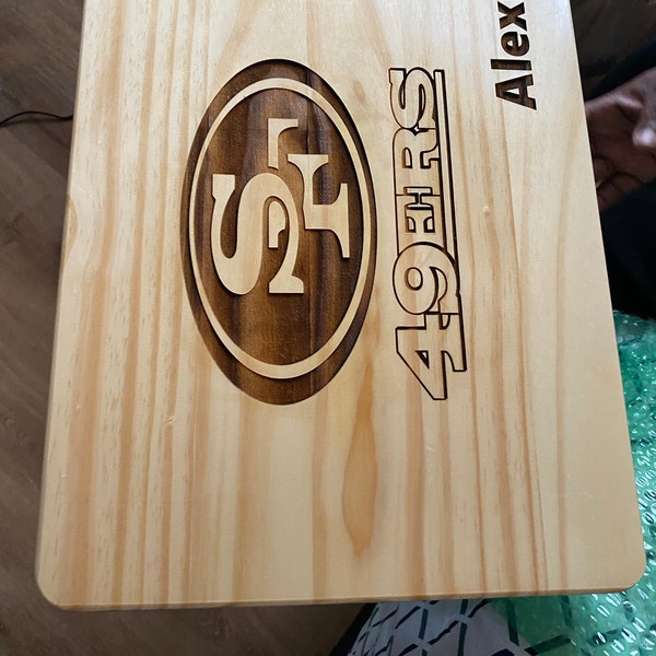 NFL TV Tray Table, Custom Tv Tray, Laser Engraved Table, Personalized ...