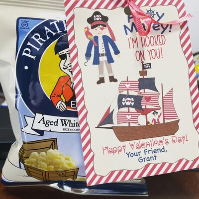 Chips Ahoy Valentine Cards Pirate Valentine Cards Boy Pirate Valentines ...