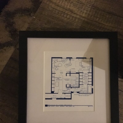 Andy Griffith Show House Floor Plan TV Show Floor Plan Blueprint Poster ...