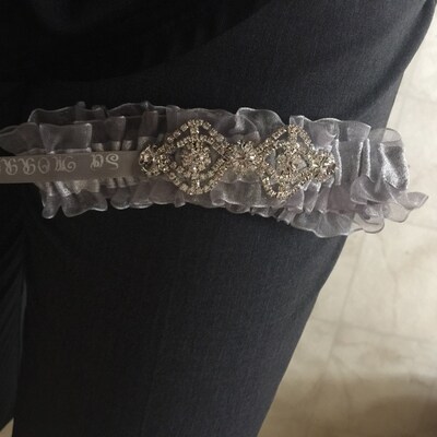 Silver Prom Garter, Prom Garters, Custom Color Prom Garter, Garters - Etsy