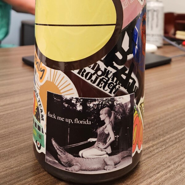 Shark Tale Vinyl Sticker Shrimp My Sister Had a Baby Quote Tiktok Trend ...