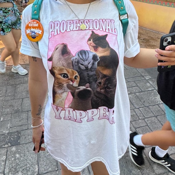 Professional Yapper Funny Cat T-shirt - Etsy