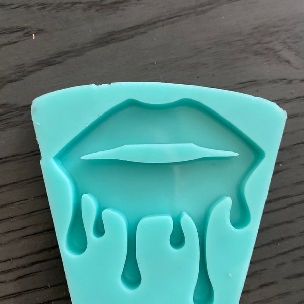 Drippy Lips Silicone Mold, Regular or Rounded Surface, Silicone Mold ...
