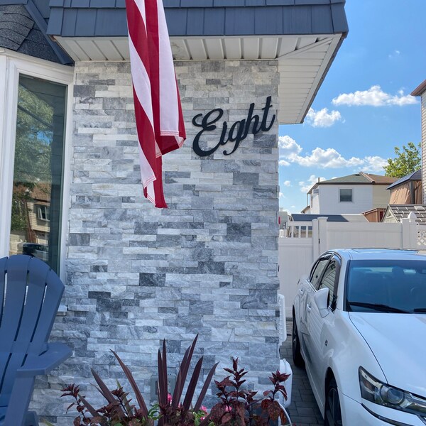 Colonial Script House Number / Large Cursive Number / Thin Cursive ...