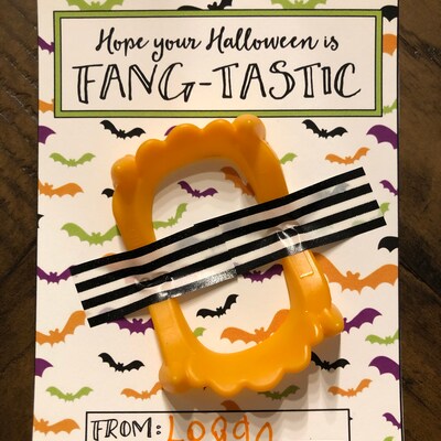 Printable Fang-tastic Halloween Card. Halloween Vampire Fang - Etsy