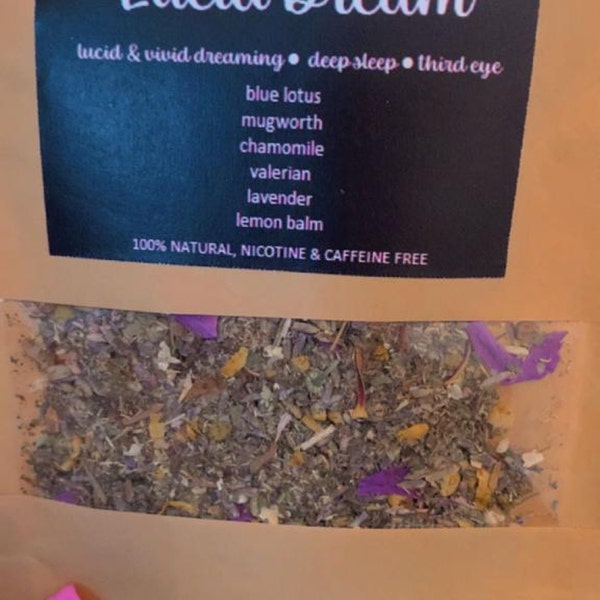 BLUE LOTUS Tincture • Organic • Alcohol Free • Lucid Dreaming, Deep ...