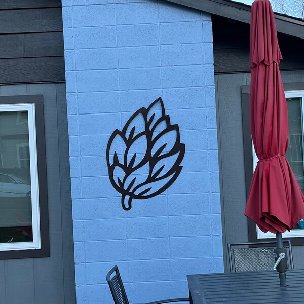Hops Metal Wall Art Sign - Etsy