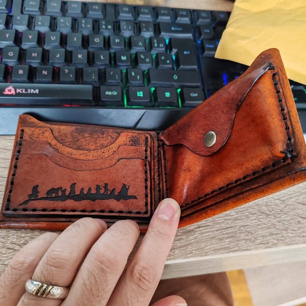 Leather Lord of the Rings Wallet White Tree of Gondor - Etsy