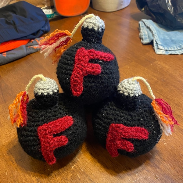 Crochet F Bomb Pattern, F-bomb Pattern, Cuss Bomb, Curse Bomb, F Bomb ...
