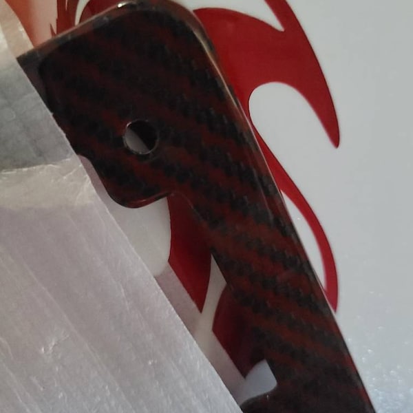 Real 100% Red Carbon Fiber Motorcycle License Plate Frame With Free ...