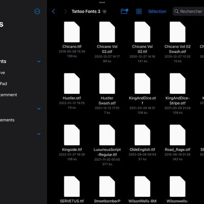 Chicano Procreate Font - Etsy