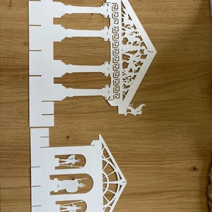 Parthenon - 3D Folding Template for Paper Cutting. PDF, SVG, - Etsy