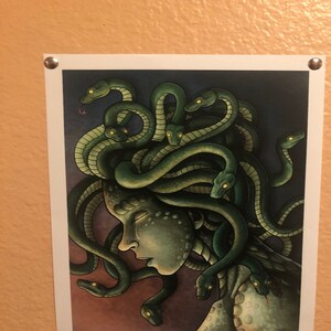 Medusa Art Print medusa's Tear Fantasy - Etsy