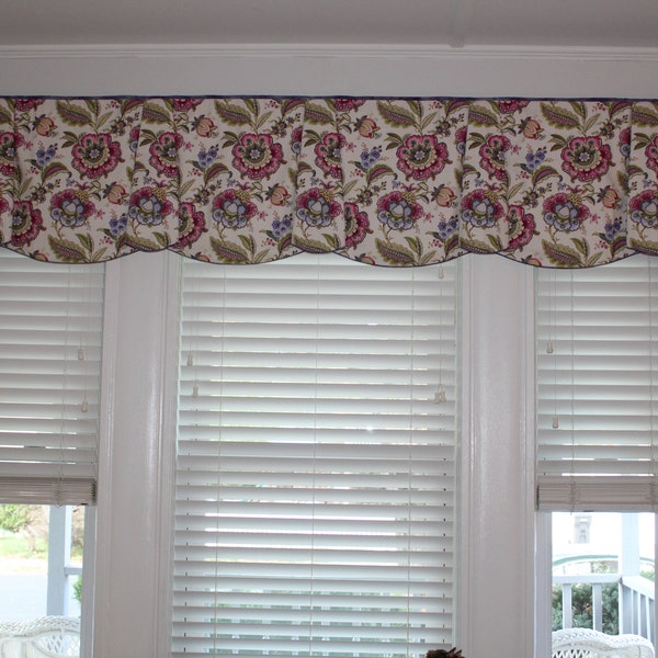 Custom Valance MAISON Hidden Rod Pocket Valance 28 40 Window, Custom ...