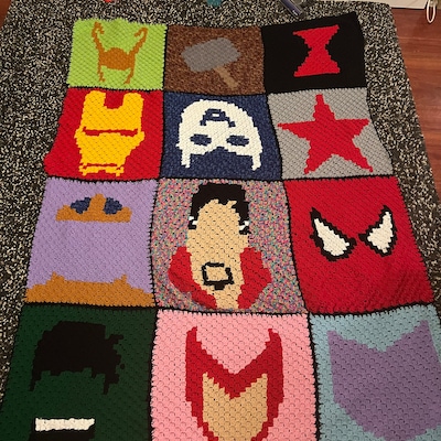 Marvel Cinematic Universe C2C Graphigan Pattern Part II PATTERN ONLY - Etsy