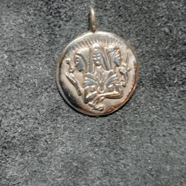 Dragon Pendant - DOUBLE SIDED - Flying Dragon - Renaissance - Dragon ...