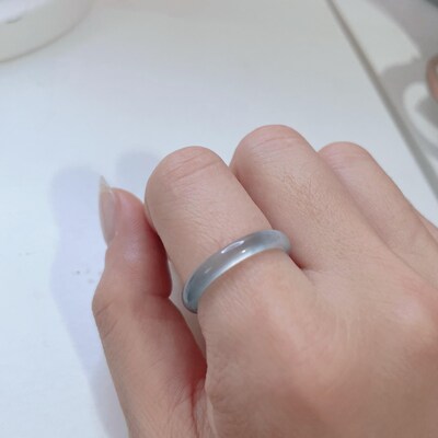 Natural Burmese Grade A Icy Translucent Wuji Jadeite Disc Wu Shi Tag ...